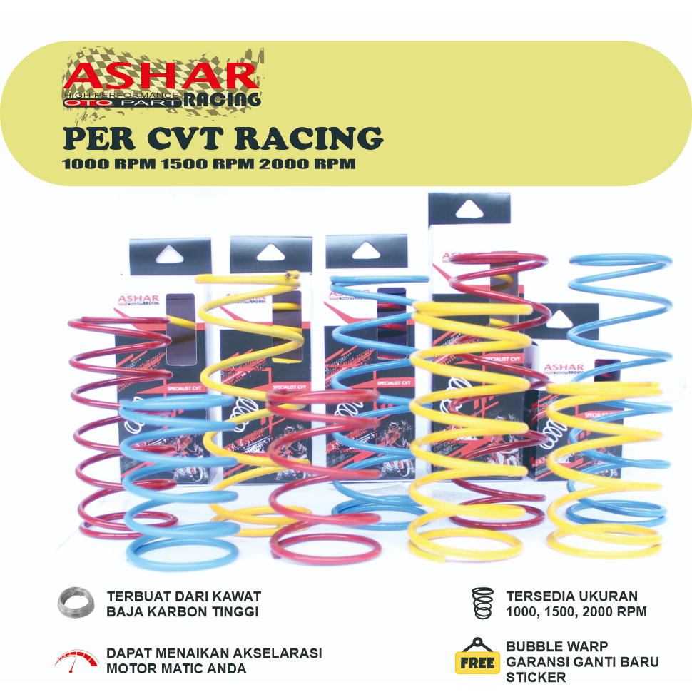 Jual PER CVT RACING PILIH TIPE MOTOR DAN UKURAN | ASHAR RACING ...