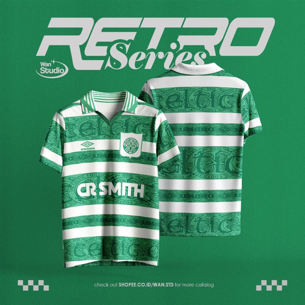 Jual Celtic FC retro | Jersey Retro | JERSEY CUSTOM | Shopee Indonesia