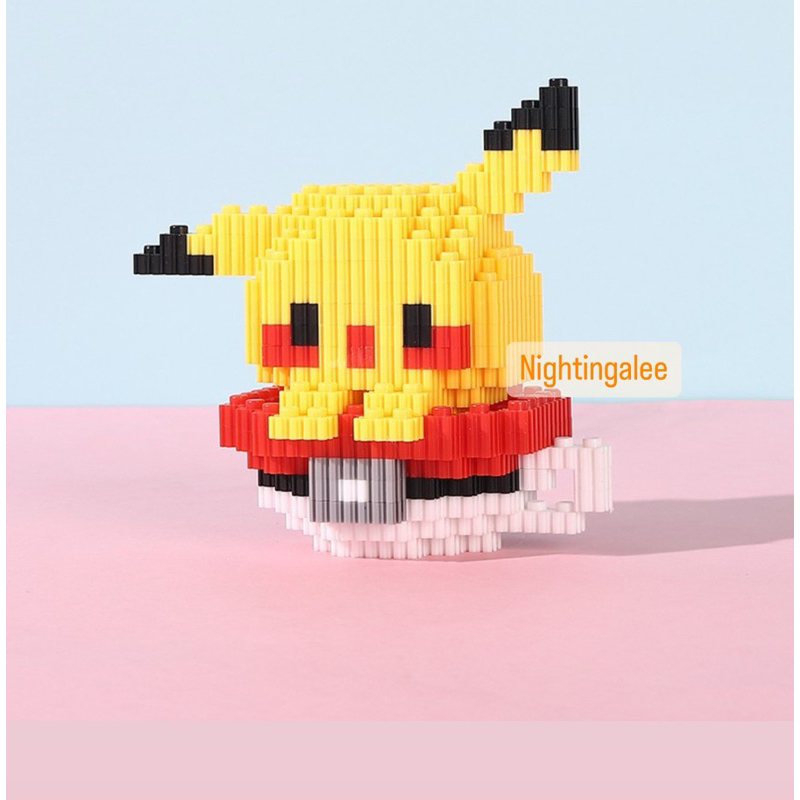 Jual Mainan Nano Blocks Mini Character Pikachu Cartoon 3d Model Mainan