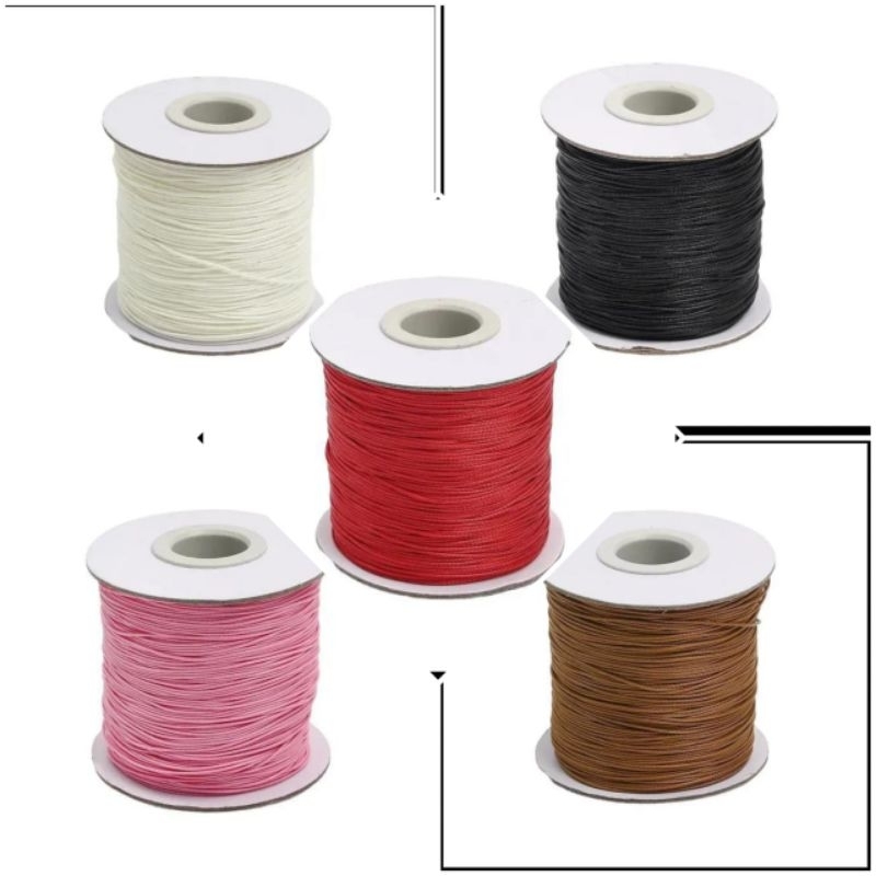 Jual ( 155 Meter ) 1 roll Tali Korea 0.8mm Tali Kulit Korea Gelang ...