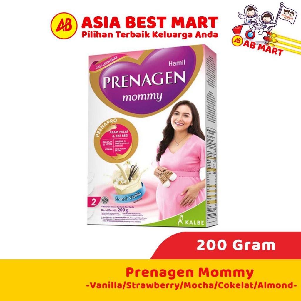 Jual Prenagen Mommy 200gr Almond Soya Vanilla Coklat Mocca Strawberry Blush Yoghurt Susu Ibu ...