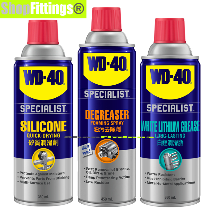 Jual WD 40 Pelumas Specialist Silicone Lubricant Degreaser Foaming Lithium Grease Lubricant ...