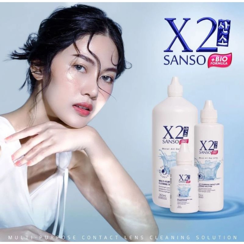 Jual CAIRAN SOFTLENS X2 SANSO MPS CONTACT LENS SOLUTION 60ml/120ml/360ml | Shopee Indonesia