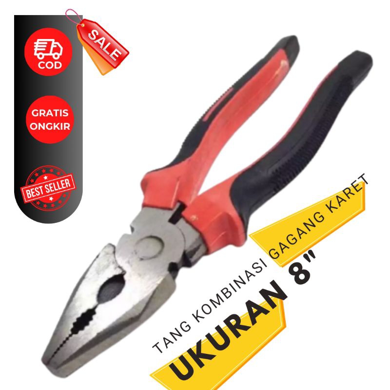 Jual Tang Kombinasi 8 inch / Lineman Combination Piler 8 inch/peralatan ...