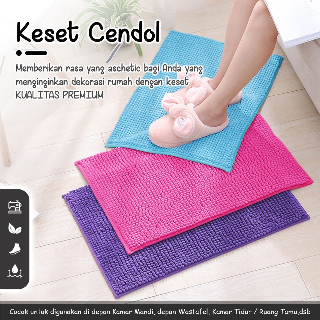 Jual Keset Lantai Cendol Ukuran 60 x 40cm | Shopee Indonesia