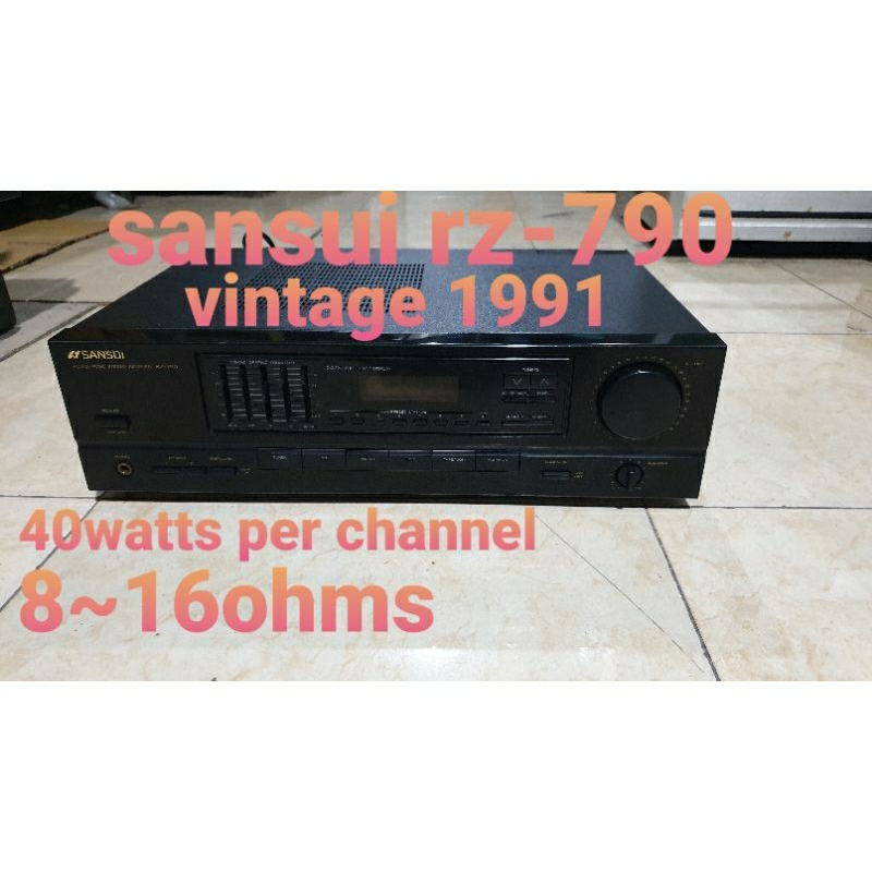 Jual power amplifier surround ricivet SANSUI RZ-790 vintage 1991 stereo ...