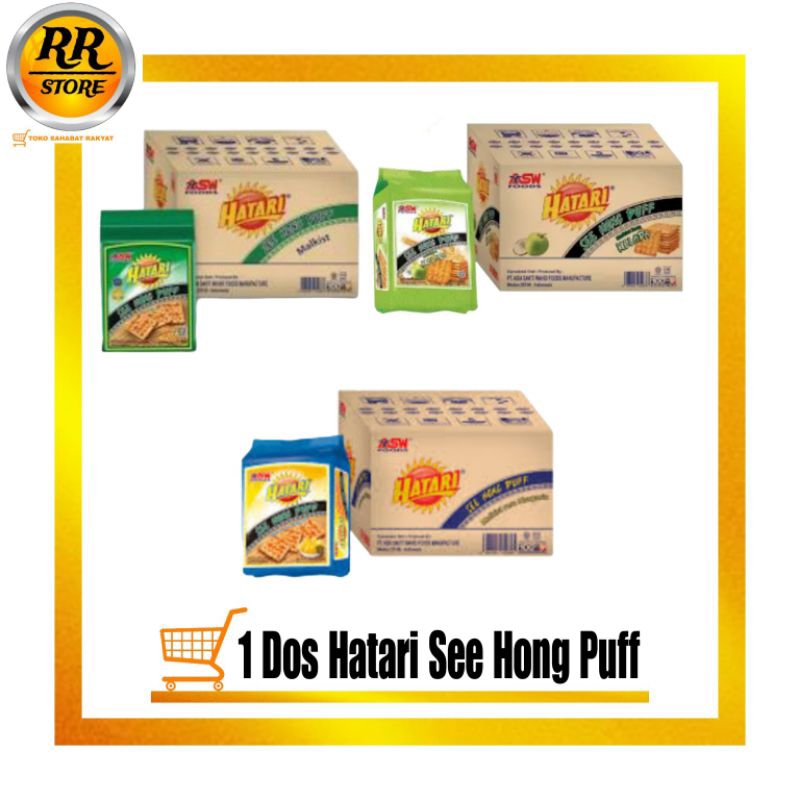 Jual 1 Dos Hatari See Hong Puff 36 x 245Gr Original, Kelapa, Margarin | Shopee Indonesia