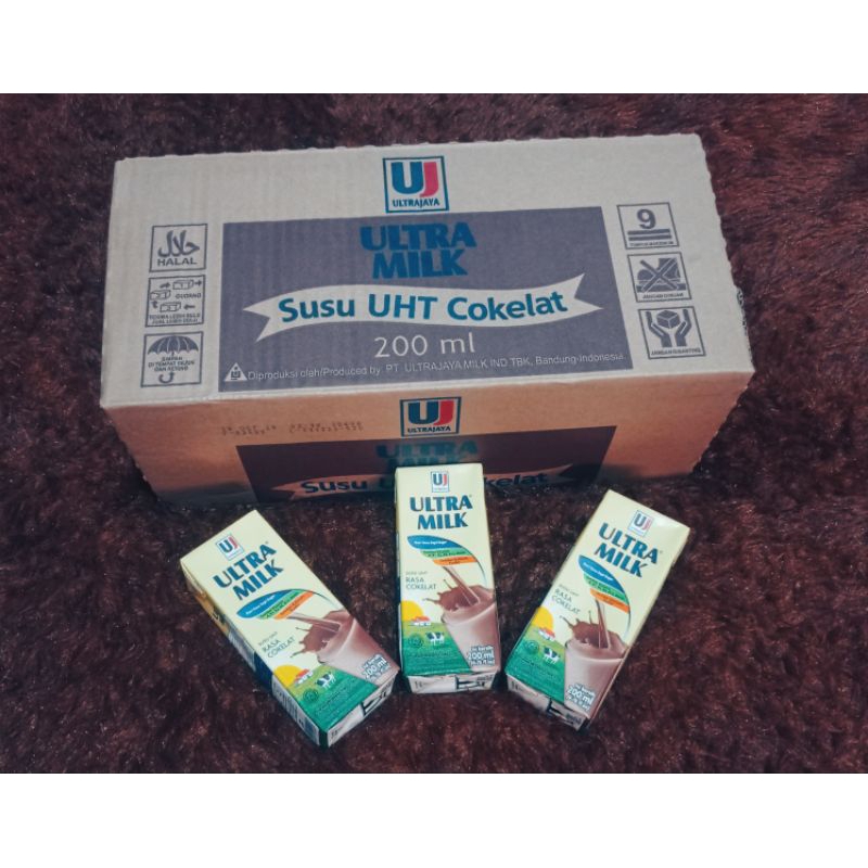 Jual Ultra coklat Uht 200ml x 24pc/dus | Shopee Indonesia