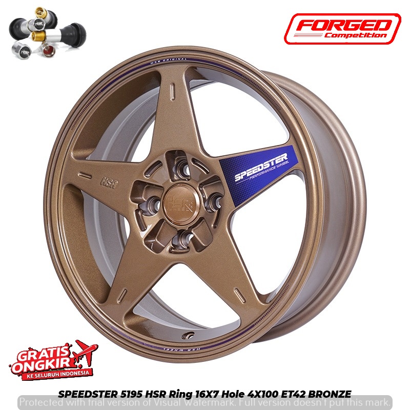 Jual VELG MOBIL HSR WHEEL KEREN KUAT RATA BODI DEPAN BELAKANG VELG ...
