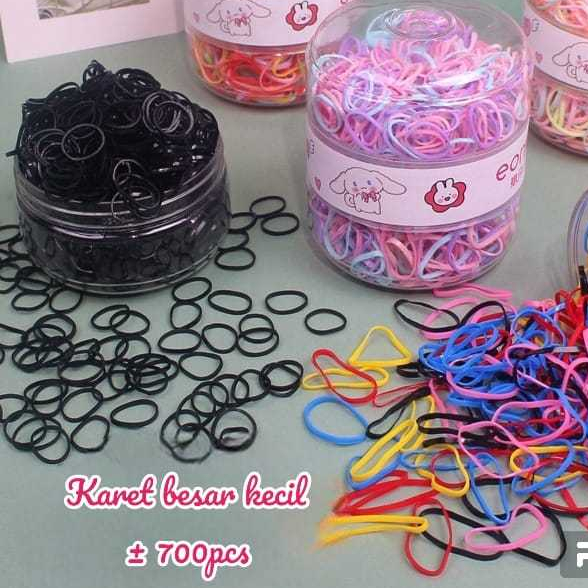 Jual Karet Rambut Besar dan Kecil Campur Warna | Shopee Indonesia