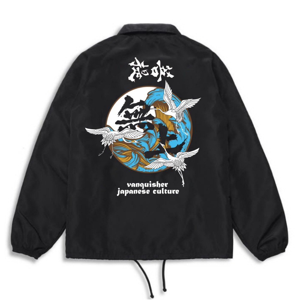 Jual JAKET COACH PRIA NAGA HITAM / JAKET COACH PRIA MURAH/ JAKET ...