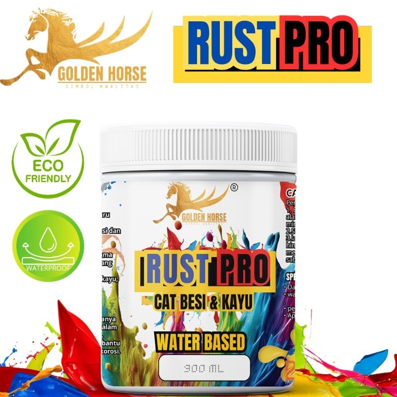Jual RUST PRO CAT BESI DAN KAYU 900 ML- GOLDEN HORSE | Shopee Indonesia