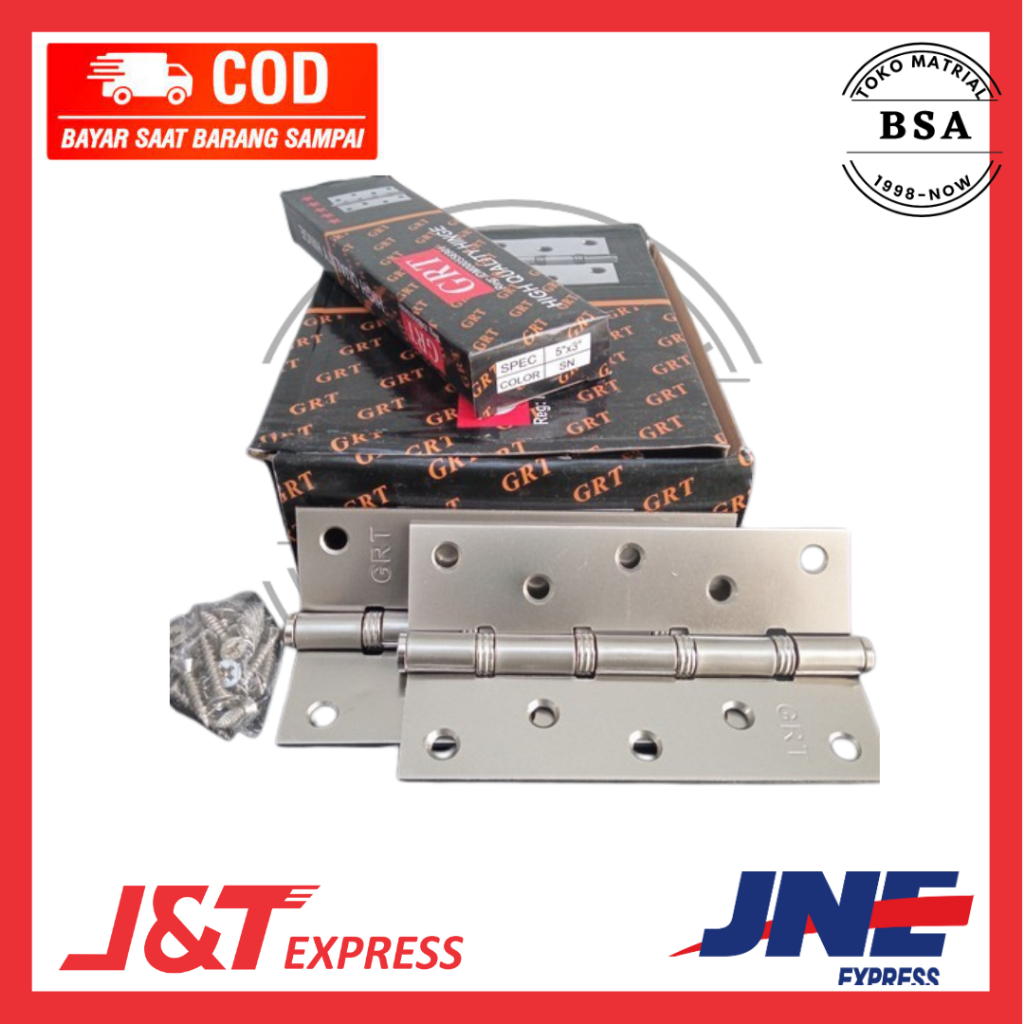 Jual Engsel Bearing GRT Stainless Steel 5" / Engsel Pintu Jendela 5 ...