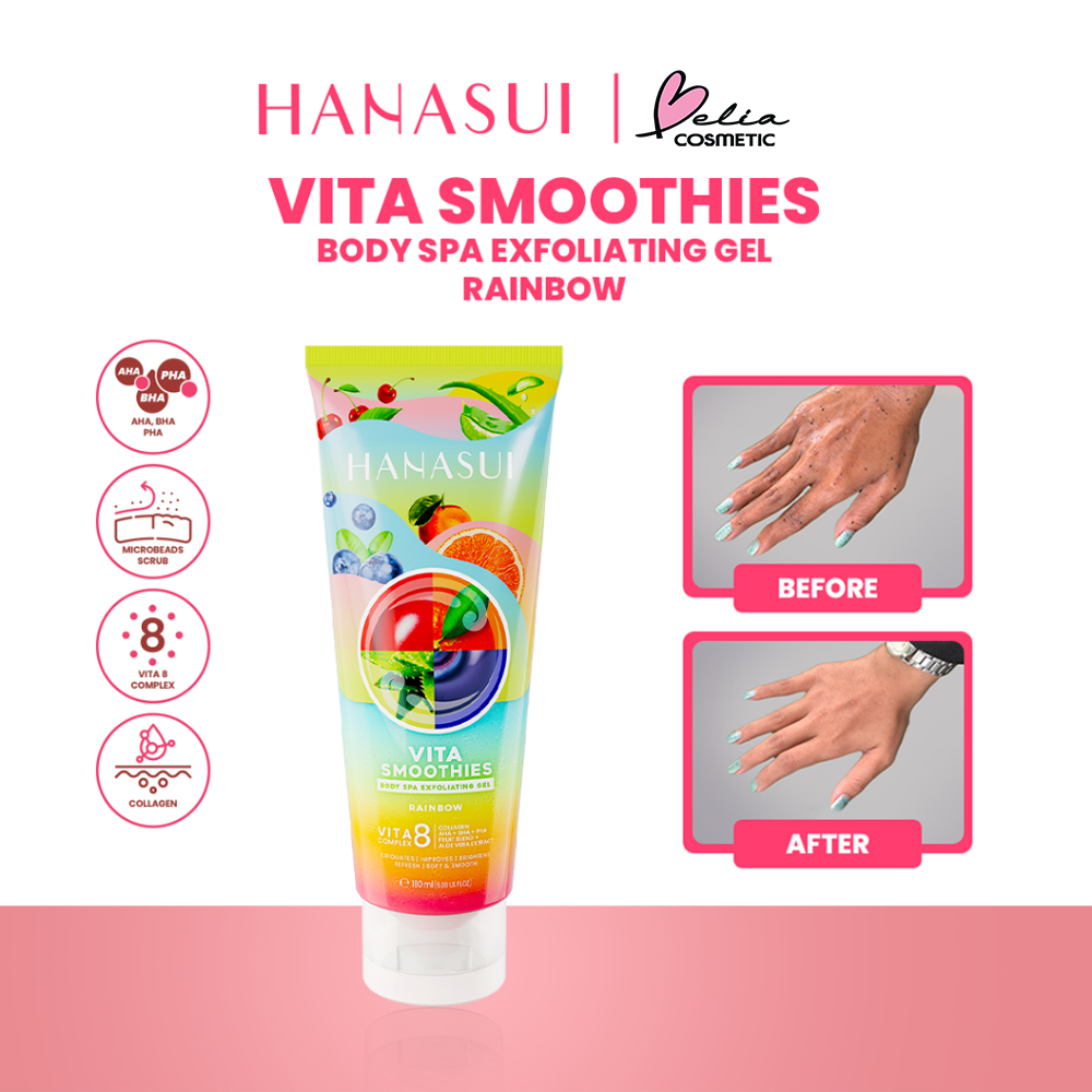 Jual BELIA HANASUI Body Spa Exfoliating Gel 180ml | Gel perontok daki ...