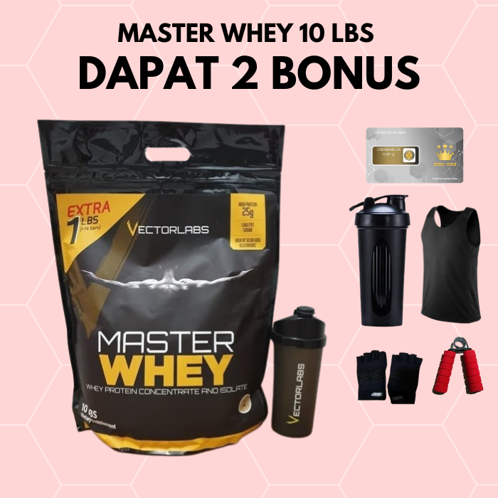 Jual Vectorlabs Master Whey 10 lbs 4500 gram Susu Whey Protein Isolate ...