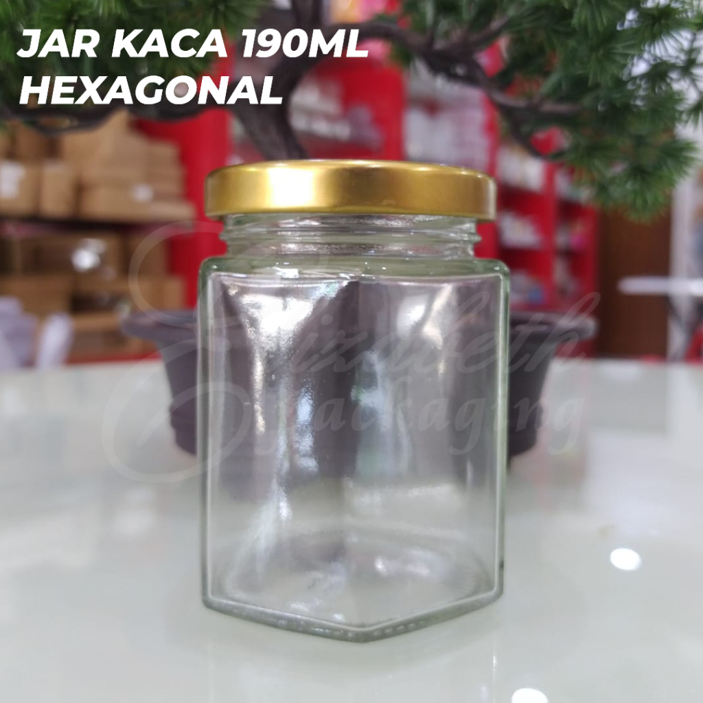 Jual Botol Jar Kaca 190ml ( Hexagonal ) | Shopee Indonesia