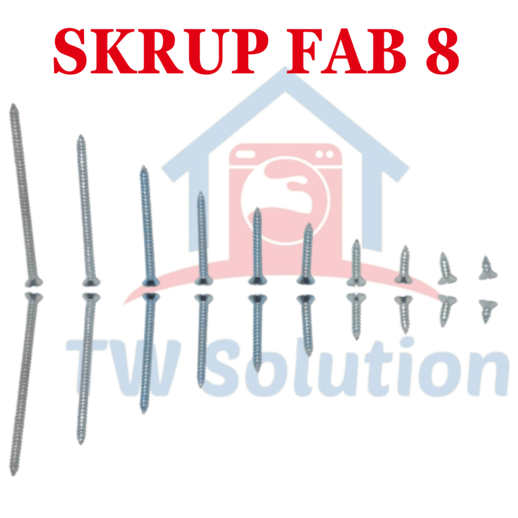 Jual BAUT SKRUP FAB M8 ISI 200 PCS | Shopee Indonesia