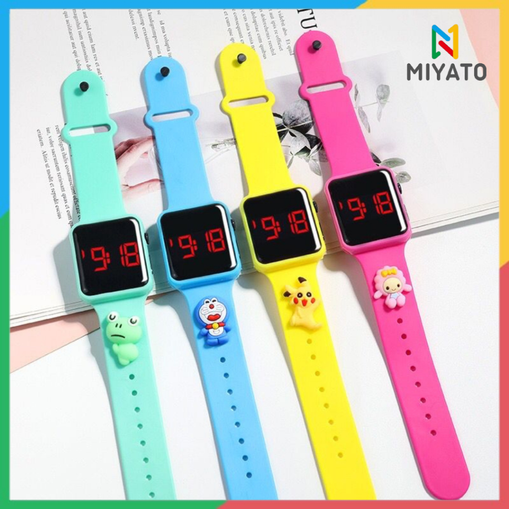 Jual Miyato Jam Tangan Digital LED Motif Kartun Bahan Silikon Watch ...
