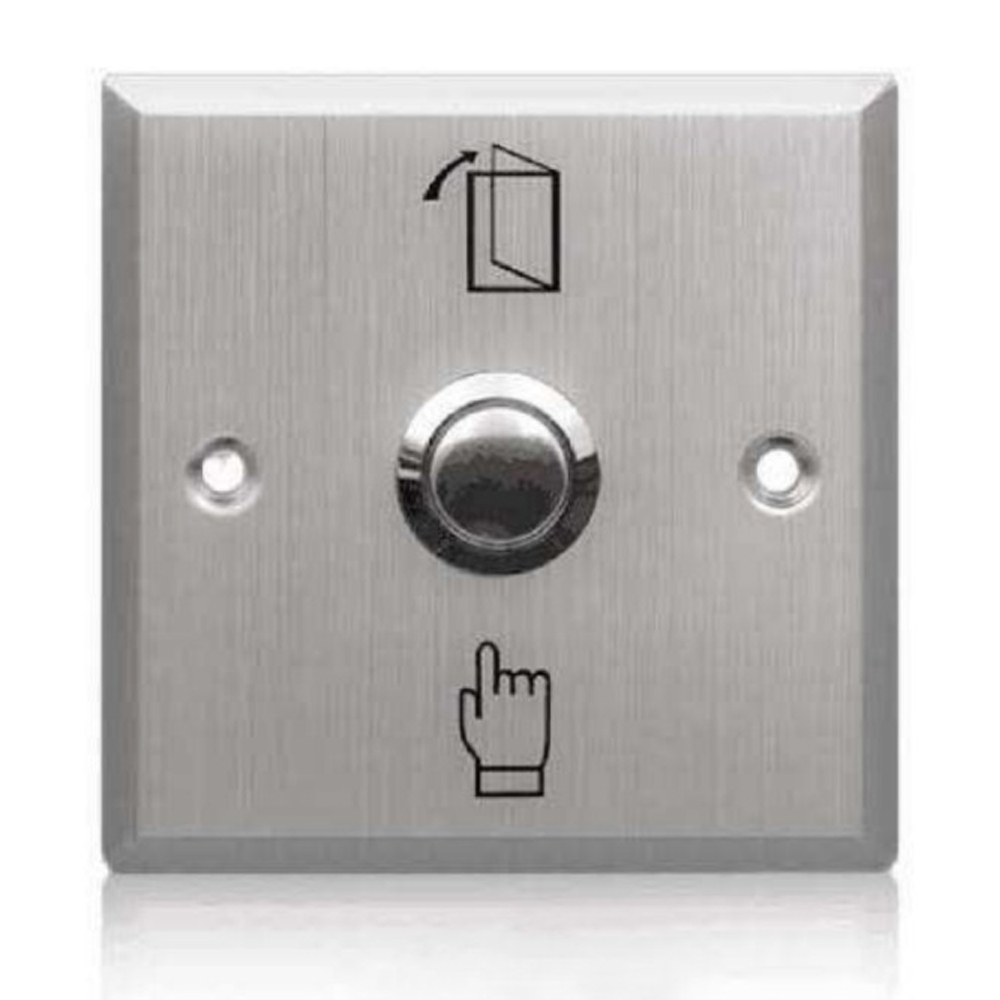 Jual Exit Door Stainless 9x9cm Push Button RFID Access Control | Shopee ...