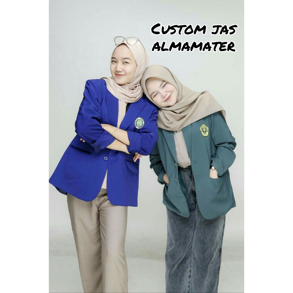 Jual Custom jas almamater jas SD SMP SANTRI UNIVERSITAS Free Logo dan Nama Sekolah Bisa Satuan ...