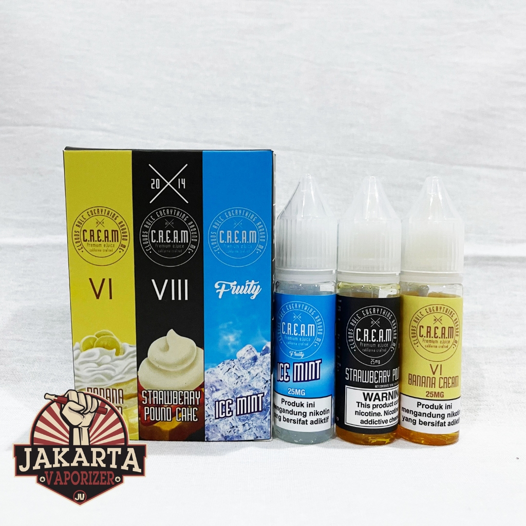 Jual EJM CREAM PACK SALTNIC 15ML X 3PCS 25MG BY EJM | Shopee Indonesia