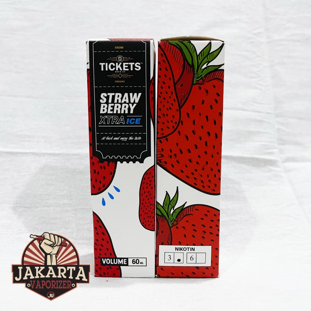 Jual EJM TICKETS STRAWBERRY XTRA ICE 60ML 3MG BY EJM E JUICE MURAH ...