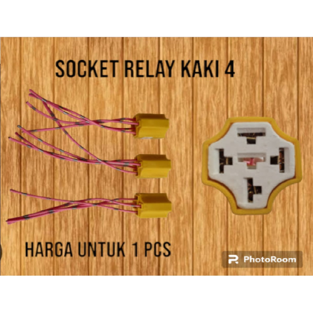 Jual Soket relay kaki 4 keramik/ soket kaki 4 tancap/ connector kaki 4 ...