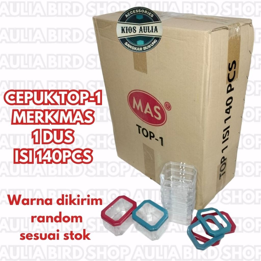 Jual 1 DUS TOP1 CEPUK BURUNG MERK MAS CANGKIR ISI 140 PCS TEMPAT WADAH ...