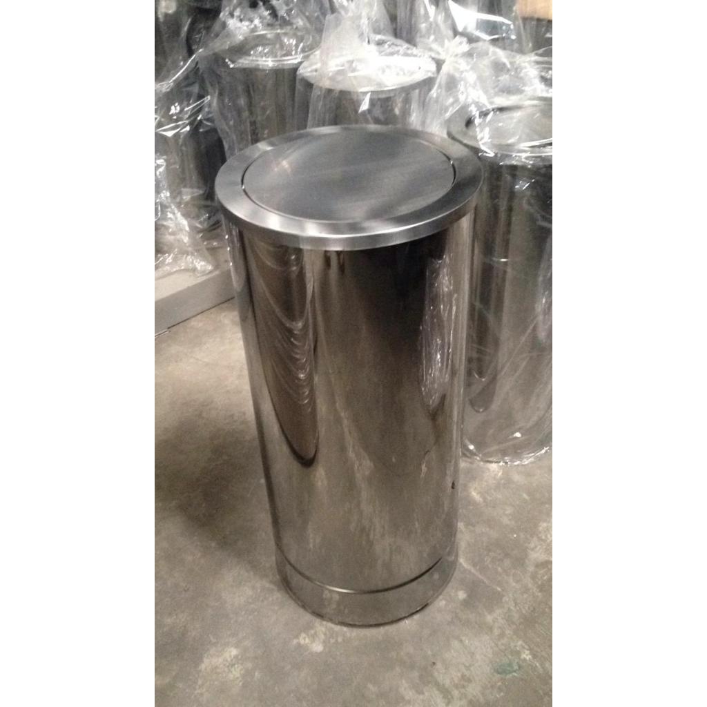 Jual Tempat Sampah Standing Dustbin Stainless Tutup Swing Goyang D.30xT ...