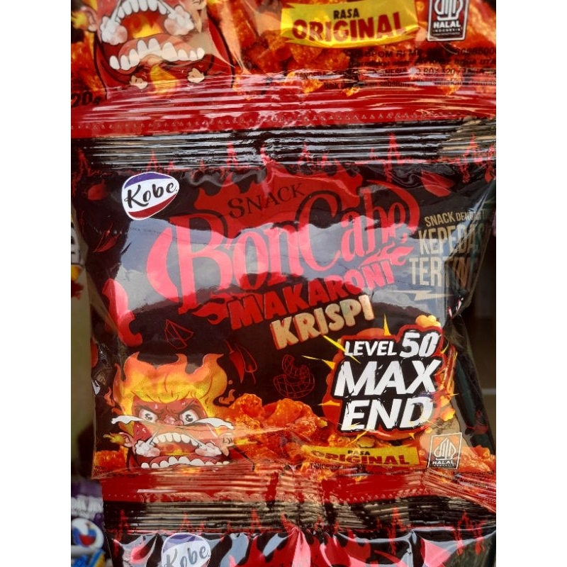 Jual BonCabe Makaroni Krispi Level 50 Max End 20g SNACK JAJANAN ...