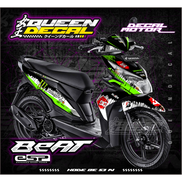 Jual Stiker Decal BEAT ESP 21017-2019 - Decal Stiker New Full Body ...