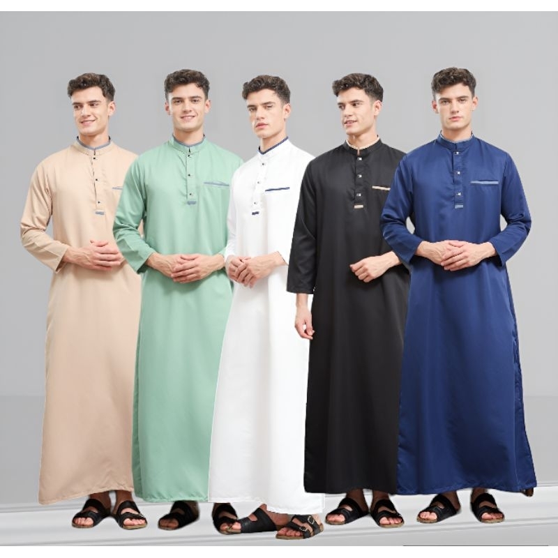 Jual jubah pria AL BAZ TOYOBO/gamis laki laki pria remaja dan dewasa/gamis muslim | Shopee Indonesia