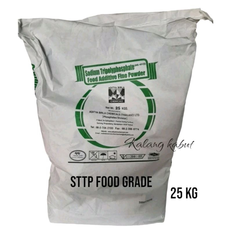 Jual STPP Sodium trypolyphosphate - STTP food grade - 25 kg | Shopee ...