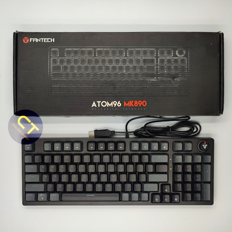 Jual FANTECH Keyboard Gaming Mechanical ATOM96 MK890 RGB Red Switch | Shopee Indonesia