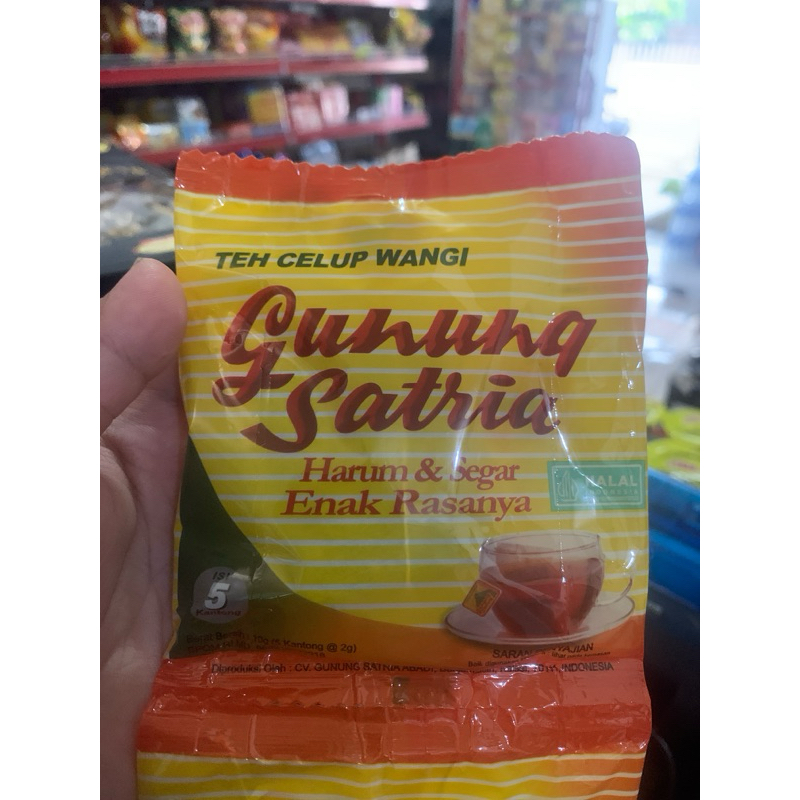 Jual TEH GUNUNG SATRIA SACHET ISI 5 @10gr | Shopee Indonesia