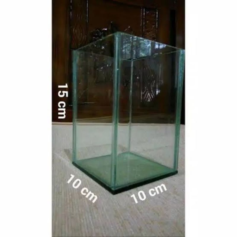 Jual Aquarium soliter cupang 10x10x15 cm | Shopee Indonesia