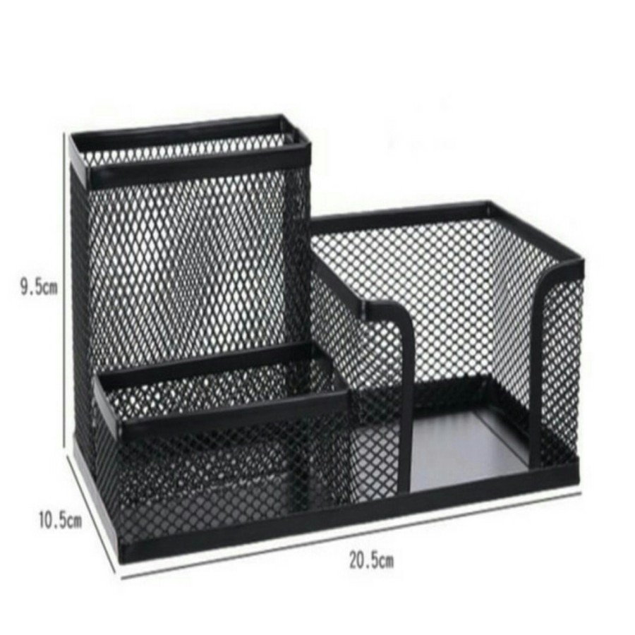 Jual Desk Organizer / Memo Desk Holder / Tempat Pen Pensil 3 Sekat ...