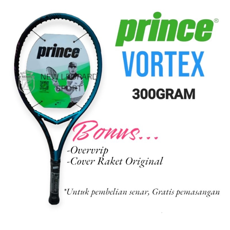 Jual Raket tenis PRINCE VORTEX 300gram/100" original | Shopee Indonesia