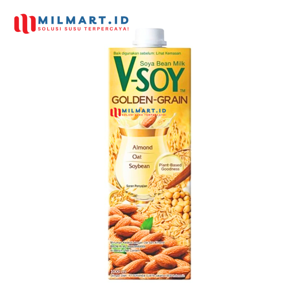 Jual V-SOY GOLDEN GRAIN SOY MILK 1 LTR MINUMAN SUSU KACANG KEDELAI ...