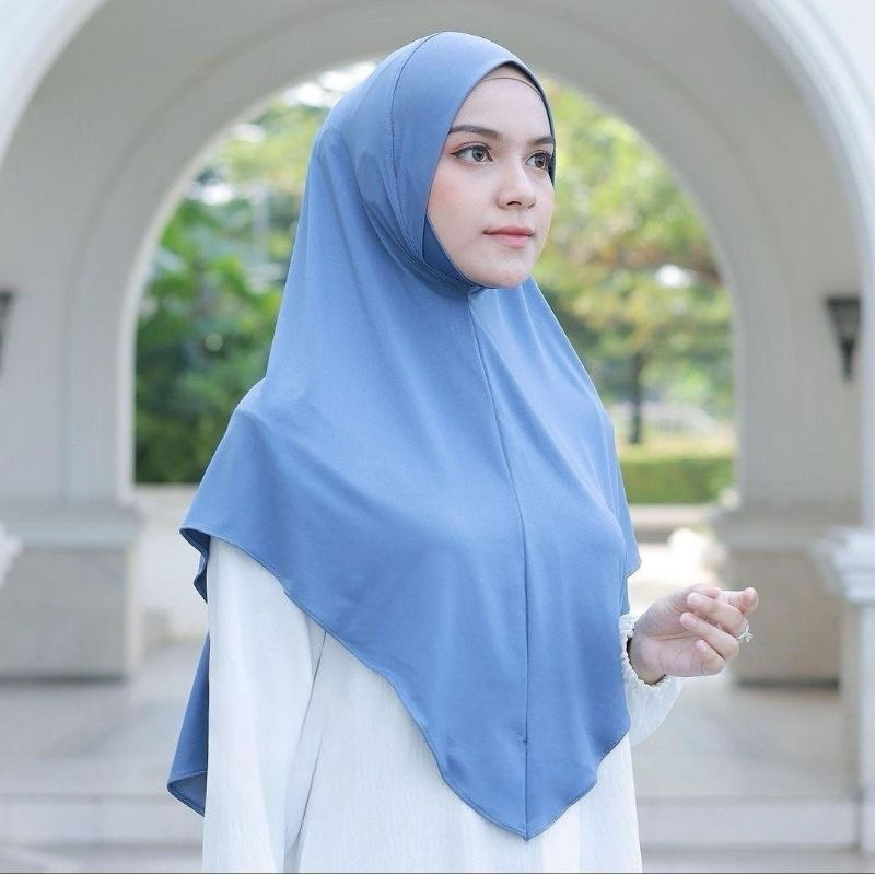 Jual Hijab Instan Dagu Malaysia Jersey | Jilbab Bergo Dagu Malaysia Jersey Size L | Shopee Indonesia