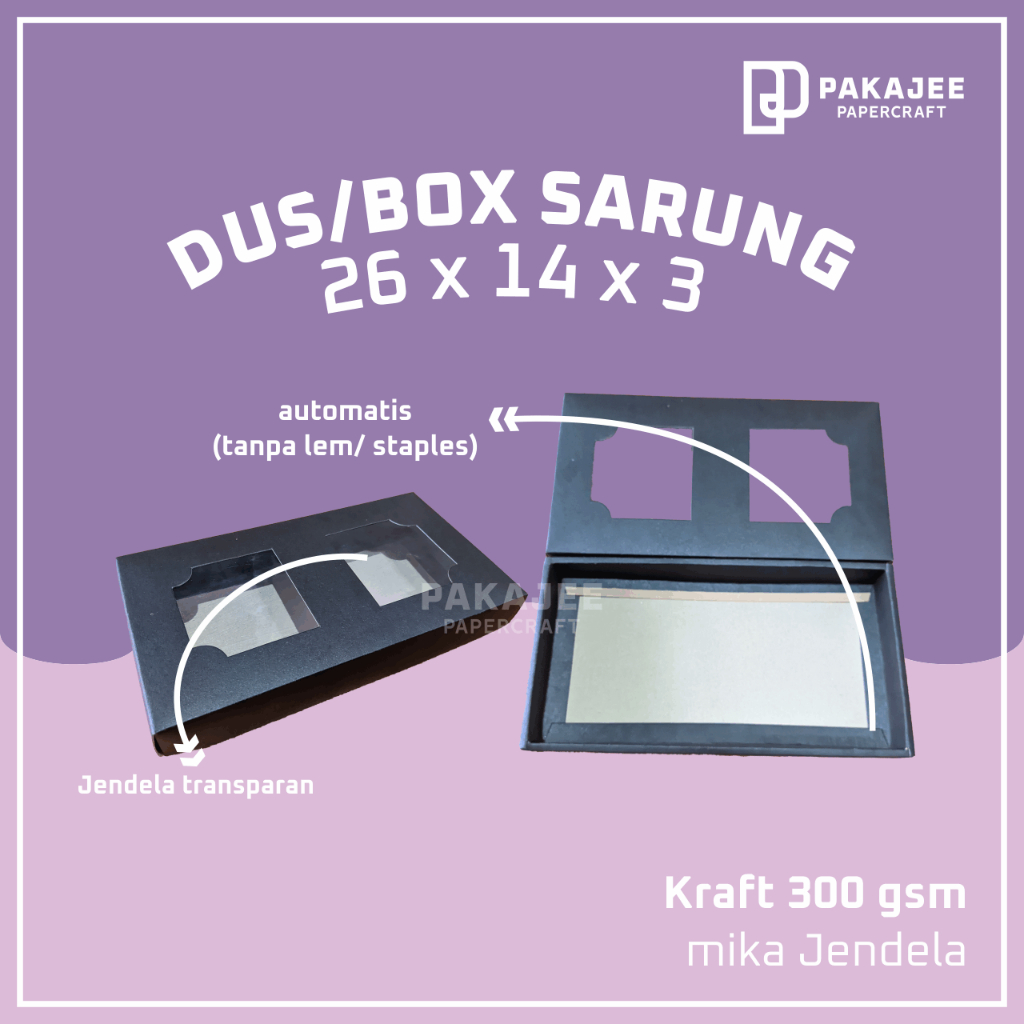 Jual Pakajee - Box Sarung Kardus Tempat Penyimpanan Pakaian Baju ...