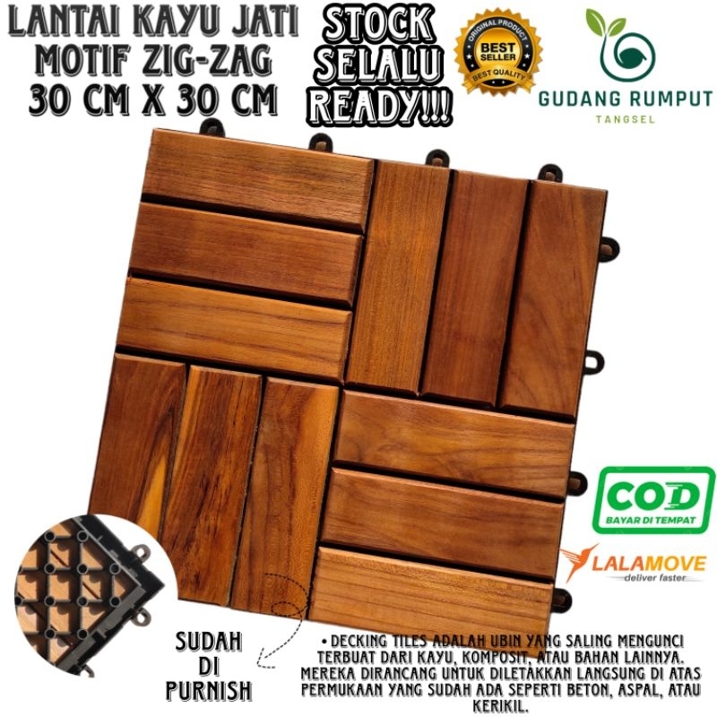 Jual Karpet Kayu Motif Zig-Zag Termurah 30 cm x 30 cm | Shopee Indonesia