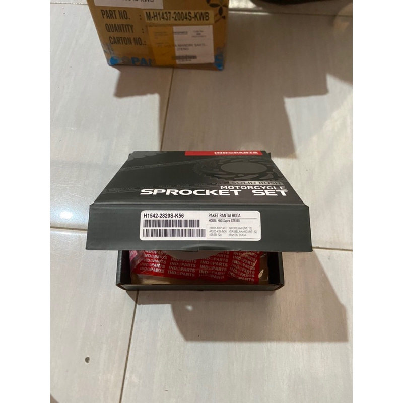 Jual Gearset (Rantai satu set) K56 motor supra GTR150 merek Indopart ...