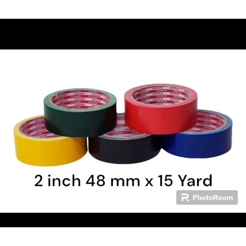 Jual Lakban Kain Hitam Warna Cloth Tape inoki 48 mm x 15 yard | Shopee ...