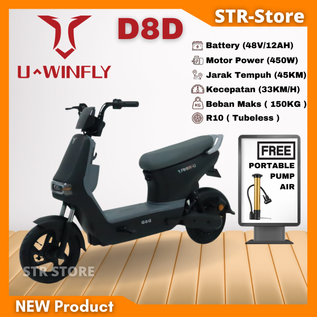 Jual UWINFLY D8D 450W SEPEDA LISTRIK MURAH GARANSI RESMI SEPEDA UWINFLY ...