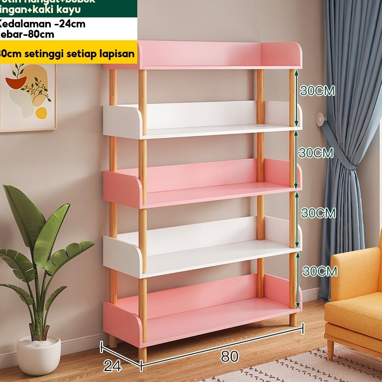 Jual Banyak Dipakai Rak buku 6 susun Rak buku minimalis Rak mainan ...