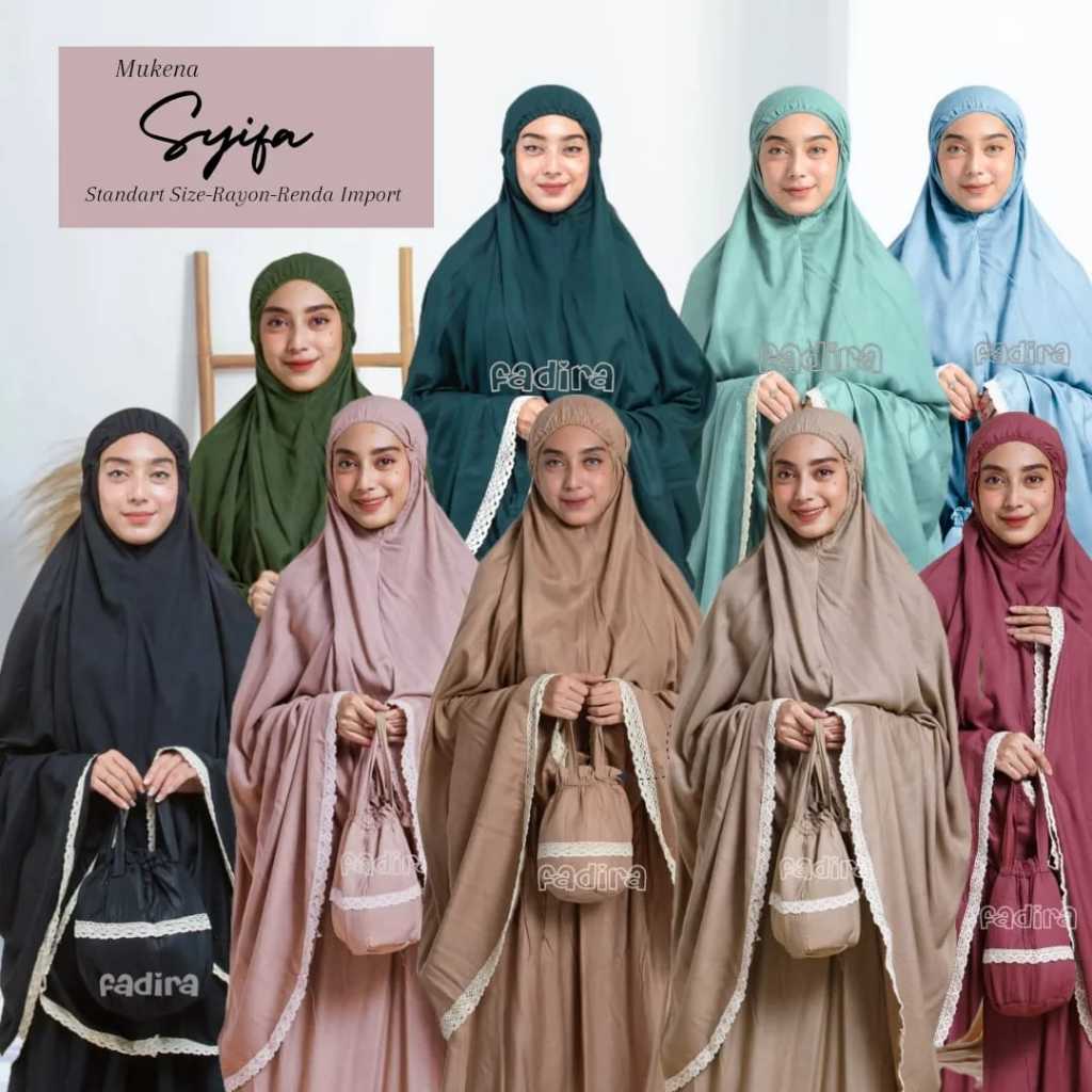Jual Mukena Polos Syifa / Rukuh Polos Murah / Telekung Hitam Polos by ...