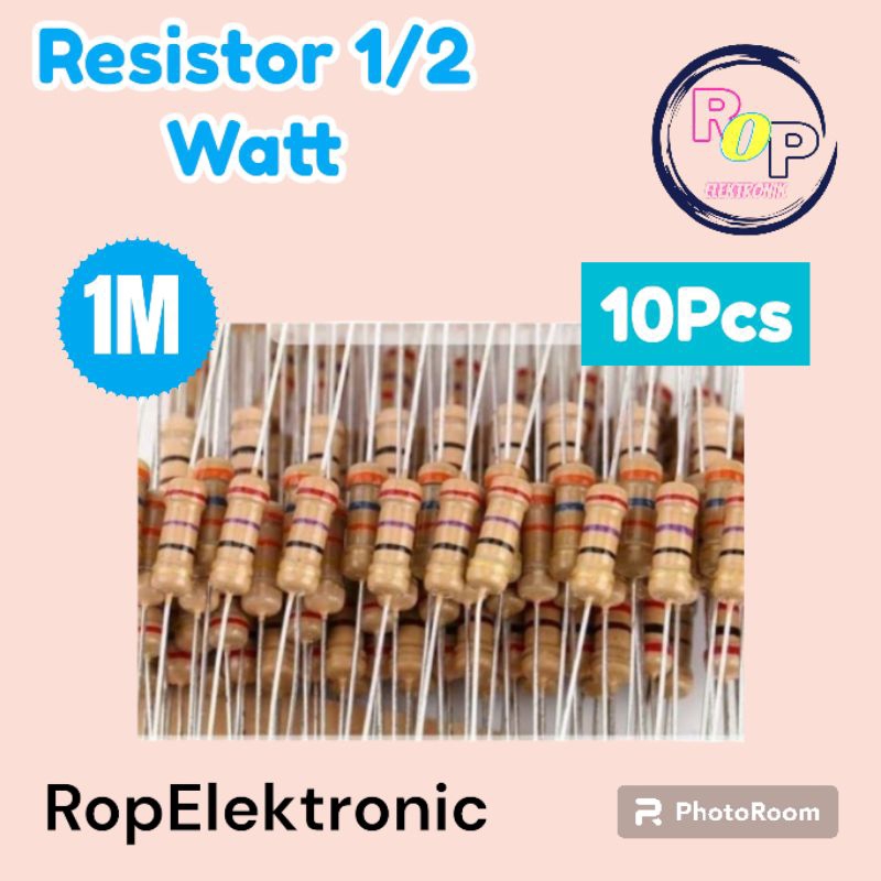 Jual Resistor 1/Watt 1 M Harga Per10 Pcs | Shopee Indonesia