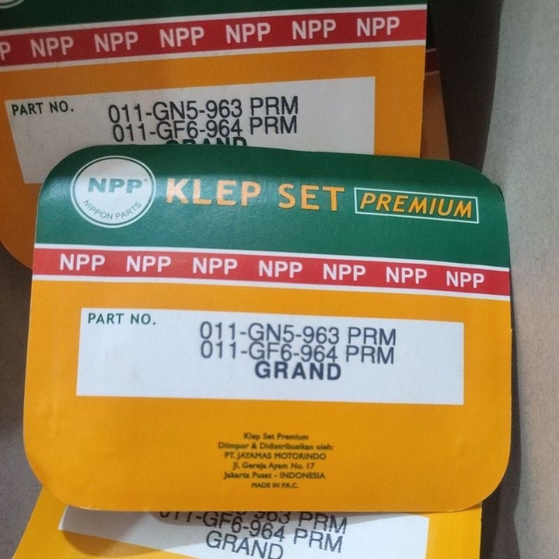 Jual klep set payung klep grand, mio, mio soul karbu, nouvo, fino karbu ...
