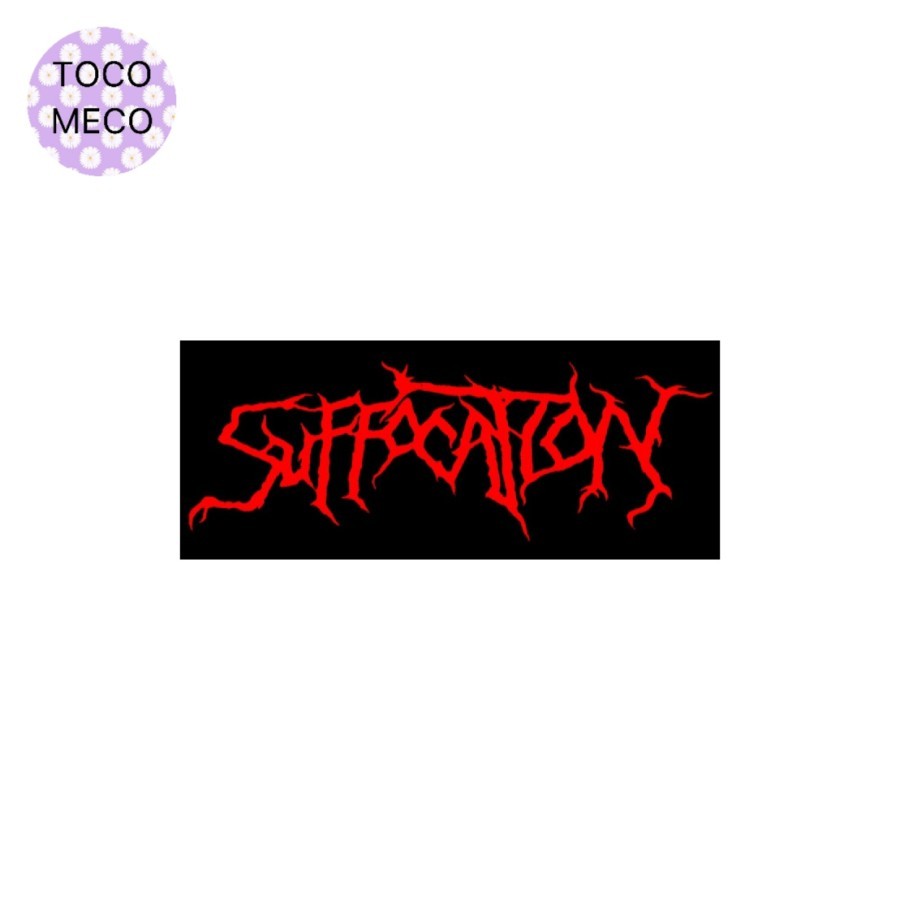 Jual sticker band SUFFOCATION logo stiker death metal | Shopee Indonesia